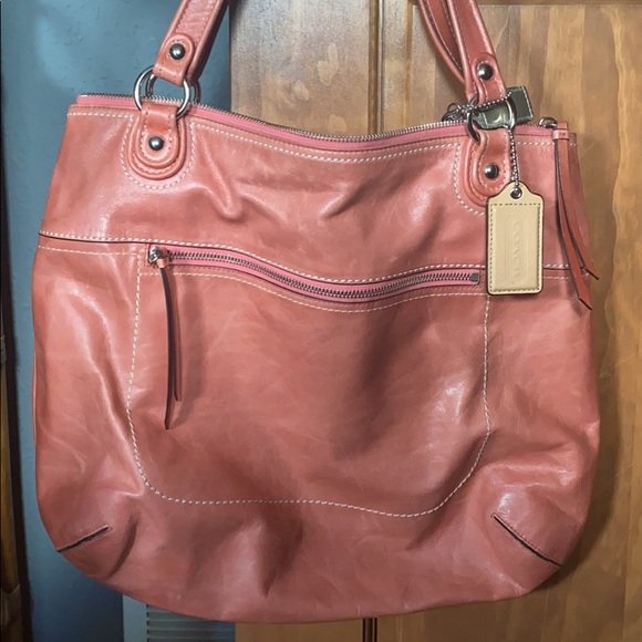 Coach | Bags | Coach Limited Edition Pink Leather Tote Bag | Poshmark